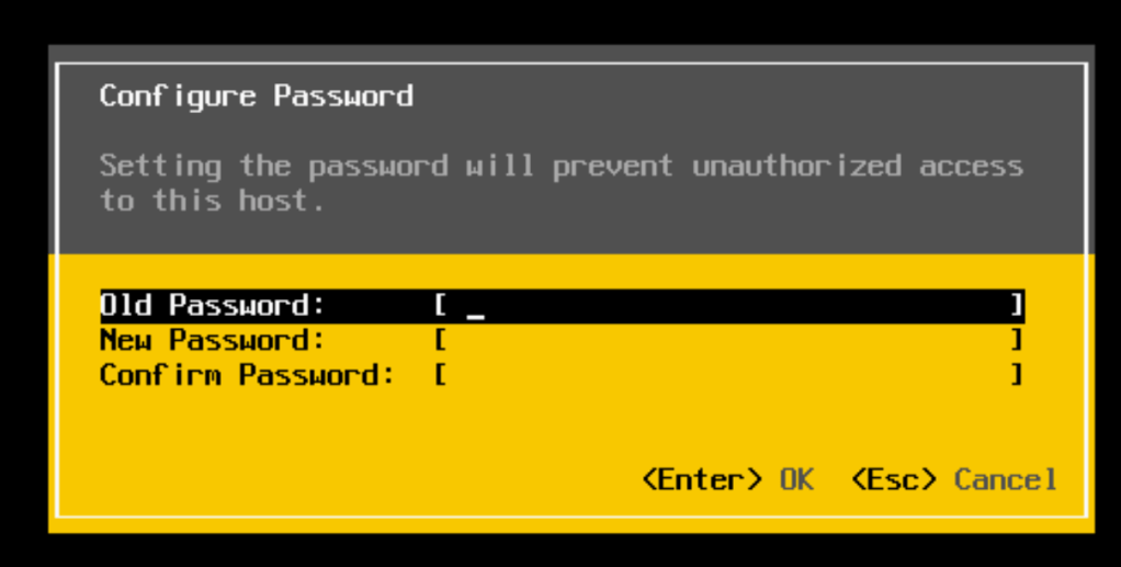 Setting up an ESXi host through the DCUI – Virtual Building Blocks