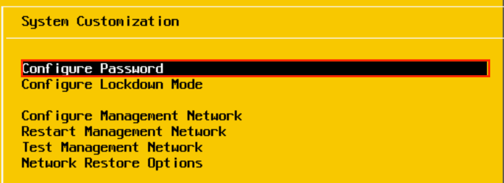 Setting up an ESXi host through the DCUI – Virtual Building Blocks