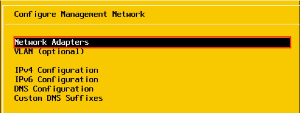 Setting up an ESXi host through the DCUI – Virtual Building Blocks